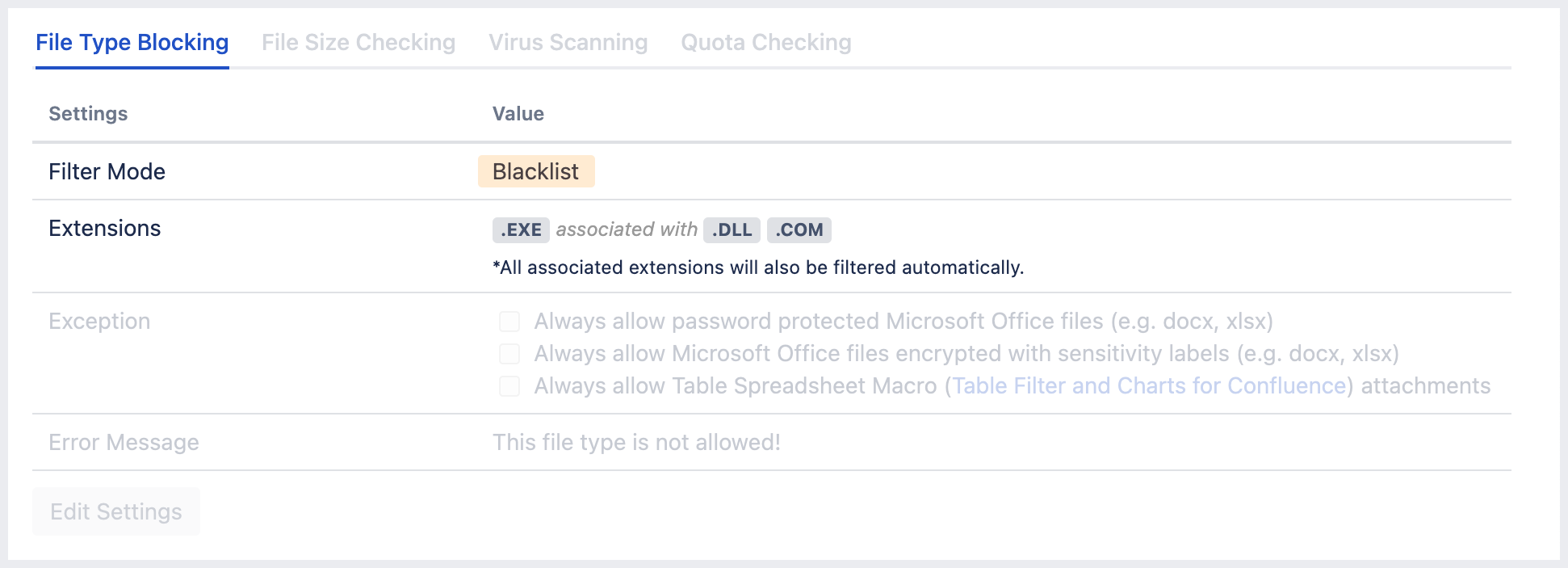 Restrict attachments by file type | Akeles